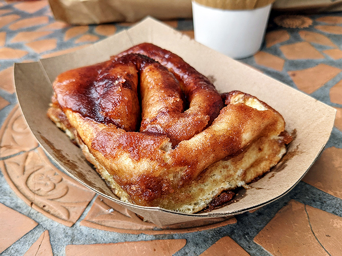 Behold: the naked cinnamon roll in its natural habitat. No frosting, no fancy toppings&mdash;just pure, unadulterated cinnamon-sugar bliss.