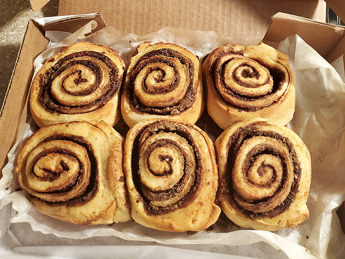 Hypnotic spirals of cinnamon and dough that would make even the most disciplined carb-avoider weak in the knees. Resistance is futile.