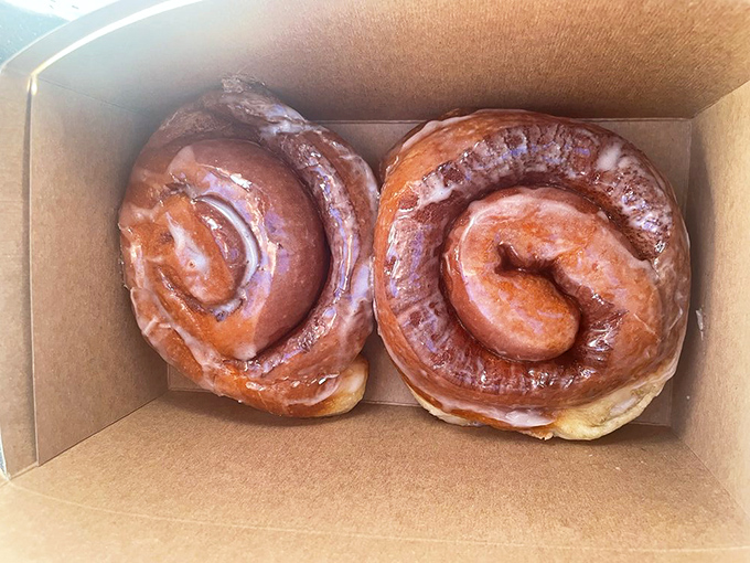 These cinnamon rolls aren't just breakfast – they're an event. Golden, glazed, and giving off that "yes, you deserve me" energy.