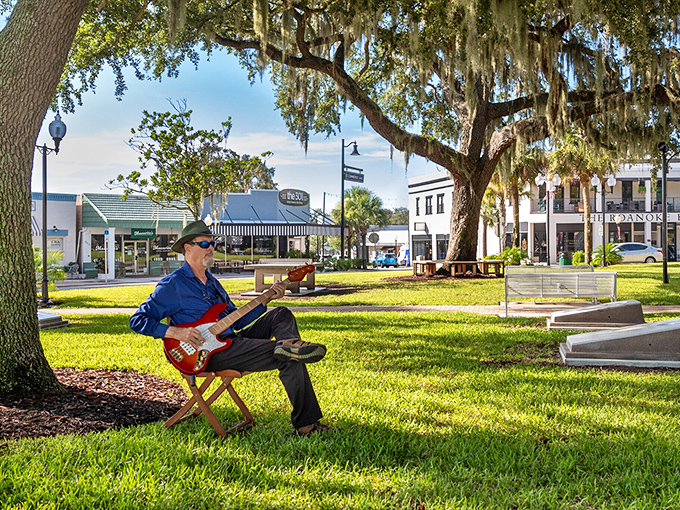 Local musicians often serenade visitors under Sebring's majestic oaks, proving that some of life's best concerts don't require expensive tickets or parking nightmares.
