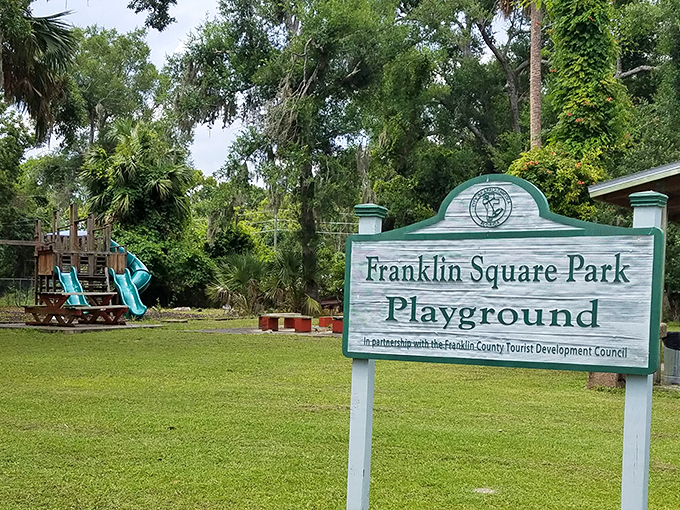 Franklin Square Park offers a shady respite where local kids have skinned knees and made memories for generations.