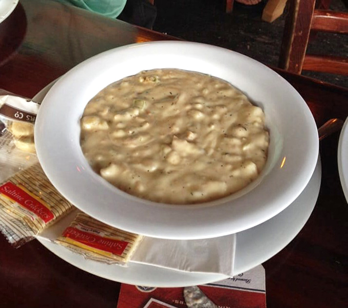 The star of the show: creamy New England clam chowder that would make a Bostonian reluctantly nod in approval. Comfort in a bowl, Florida-style.