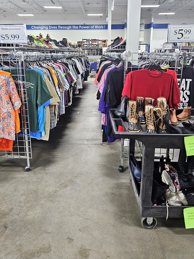 Rack after rack of possibilities, where that perfect outfit is hiding like Waldo in a fashion magazine.