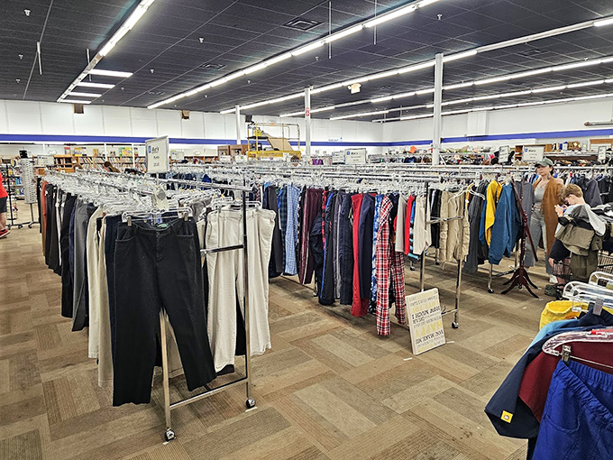 Clothing organized by type, size, and color? This isn't your grandmother's jumbled thrift store&mdash;it's a bargain hunter's department store experience without the department store prices.