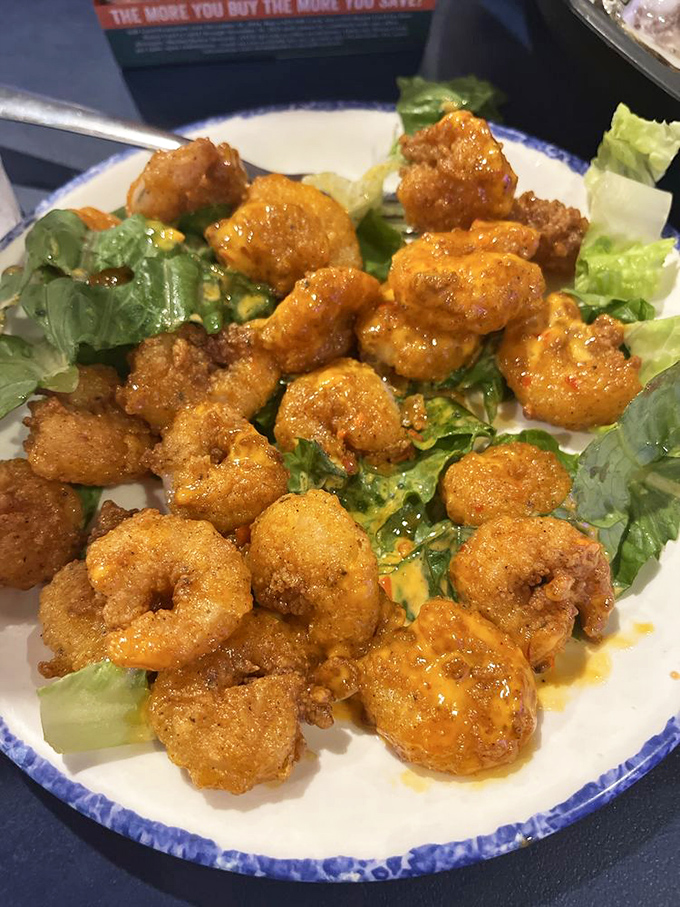 Golden coconut shrimp that makes you question every other version you've ever tried in your entire life.