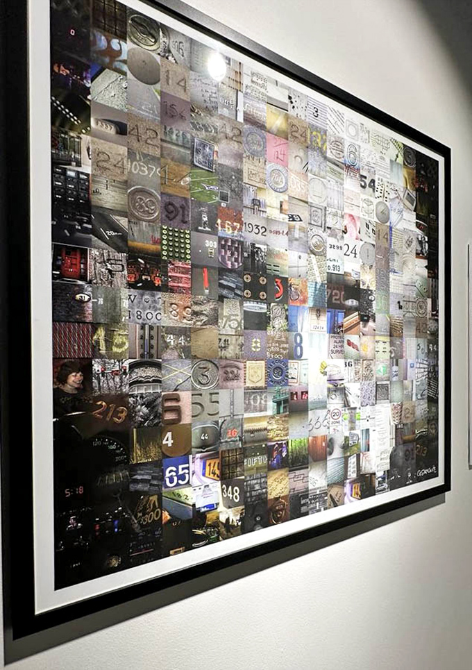 A mesmerizing mosaic of numbers and images that plays tricks on your eyes the longer you look. Like a "Where's Waldo?" for grown-ups!