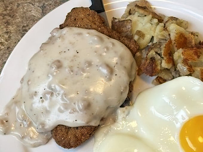 That country fried steak could double as a blanket&mdash;and that gravy deserves its own zip code.