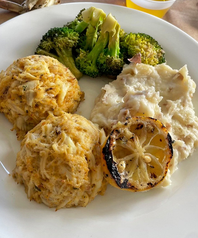 Behold, the holy grail of Maryland cuisine &ndash; jumbo lump crab cakes with minimal filler and maximum flavor, served with a side of "why can't all crab cakes be this good?"