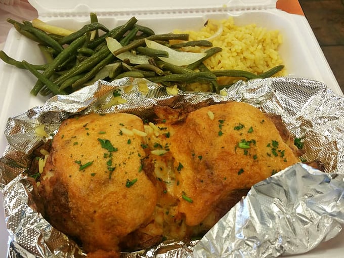 Behold the golden glory of G&M's crab imperial—a dish so generous with lump crabmeat, it makes other seafood restaurants look downright stingy.