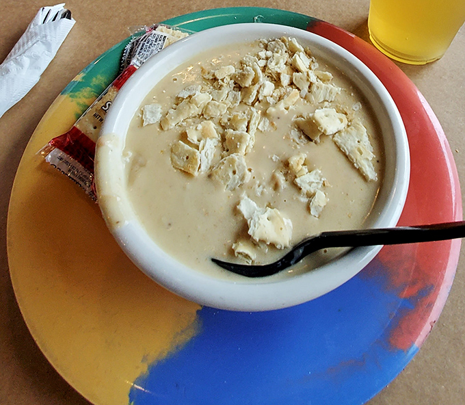 Cream of crab soup so rich it should have its own investment portfolio. Those lumps of crab meat aren't just ingredients&mdash;they're the main characters.