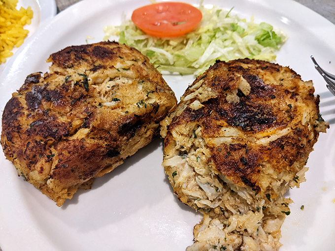 These golden-brown crab cakes aren't just cooked, they're crafted&mdash;crispy exterior giving way to tender, flavorful seafood within.