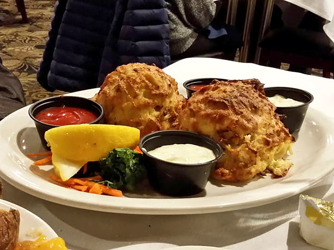 Behold the holy grail of Maryland cuisine&mdash;jumbo lump crab cakes with minimal filler, maximum flavor, and the kind of golden crust that makes you pause in reverence.