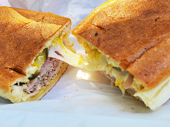 The Cuban sandwich at V & S achieves that perfect harmony of textures&mdash;crispy bread, melty cheese, and tender meat that makes you momentarily forget your name.