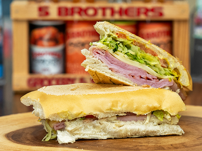 This Cuban sandwich isn't just lunch; it's a masterclass in perfect ratios of meat, cheese, and pickle harmony.