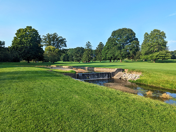 Water features and manicured greens make Denison Golf Club a place where even terrible golfers can enjoy themselves. Nature's consolation prize for bogeys.