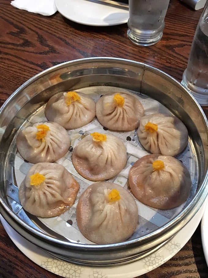 Soup dumplings that deserve their own ZIP code. These little pouches of joy demand respect, strategy, and possibly a bib.