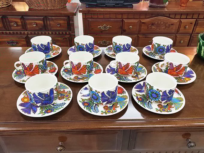 A complete tea service that screams sophisticated brunch gatherings at prices that whisper sweet savings.