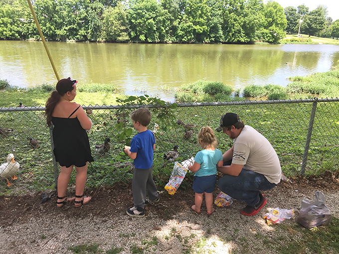 Family memories being made one duck at a time. Greensburg's parks offer those simple pleasures that somehow never make it onto retirement brochures.