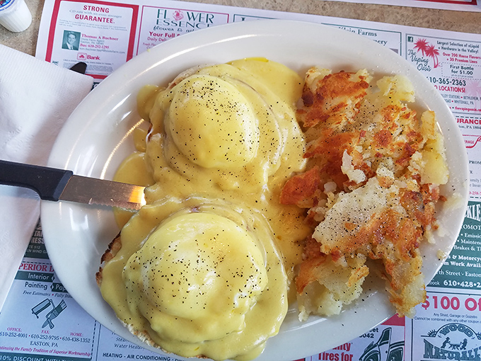 Eggs Benedict that would make the Pope jealous&mdash;perfectly poached eggs draped in hollandaise with home fries that demand to be devoured immediately.