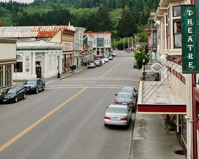 Ferndale's Theatre district (yes, they have one!) showcases the town's commitment to preserving its architectural heritage while keeping the community vibrant.
