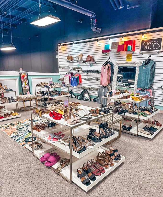 Shoe lovers, prepare your closets! This meticulously organized footwear section offers everything from practical flats to statement heels that barely kissed the pavement.