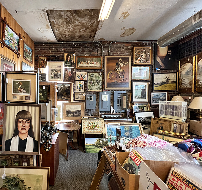 A gallery wall that would make museum curators jealous. Every frame holds a piece of the past, creating a time-traveling mosaic of memories and moments.