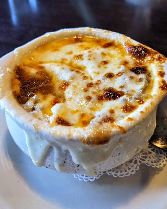 Behold the cheese pull that launched a thousand road trips &ndash; this is what soup dreams are made of.