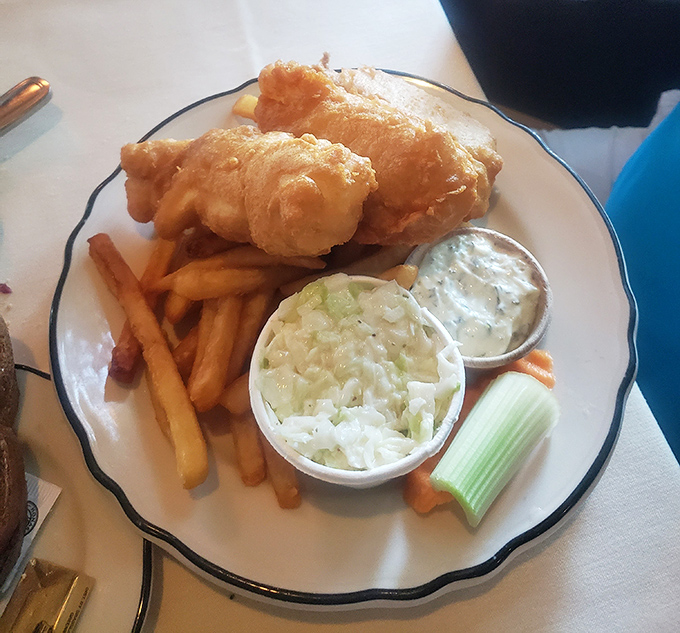 Golden-battered perfection on a plate. This fish fry isn't just dinner—it's the reason Wisconsinites invented the weekend.