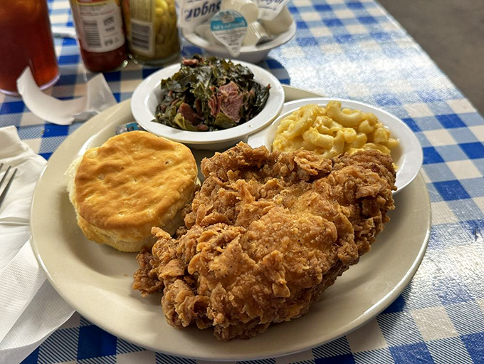 Golden-brown perfection that makes Colonel Sanders look like an amateur. This chicken doesn't just speak to your soul&mdash;it sings.