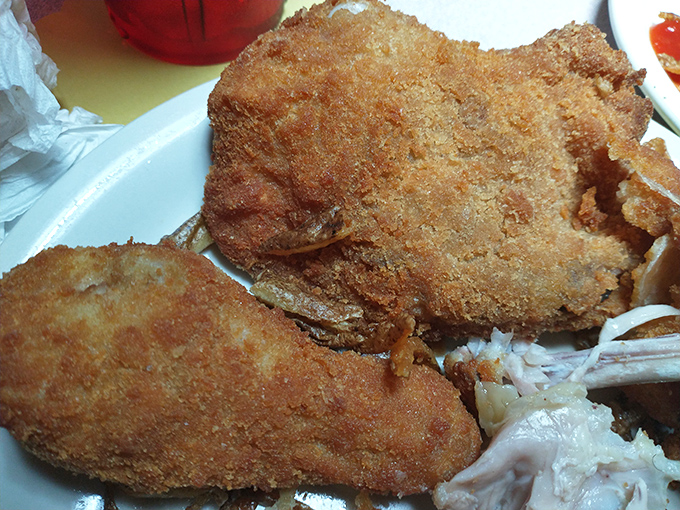 Golden-brown perfection that makes Colonel Sanders look like an amateur &ndash; this is chicken worth crossing state lines for.