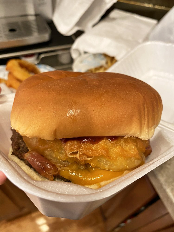 The star of the show: Bearden's fried clam sandwich delivers golden-brown perfection nestled in a pillowy bun &ndash; seafood nirvana in landlocked Ohio.