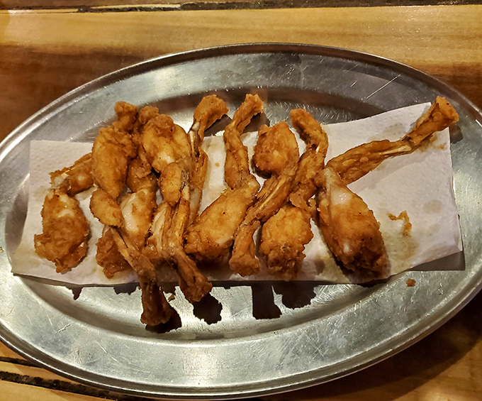 These golden-fried frog legs aren't just a Southern delicacy &ndash; they're crispy little morsels of adventure that'll make you wonder why you waited so long.