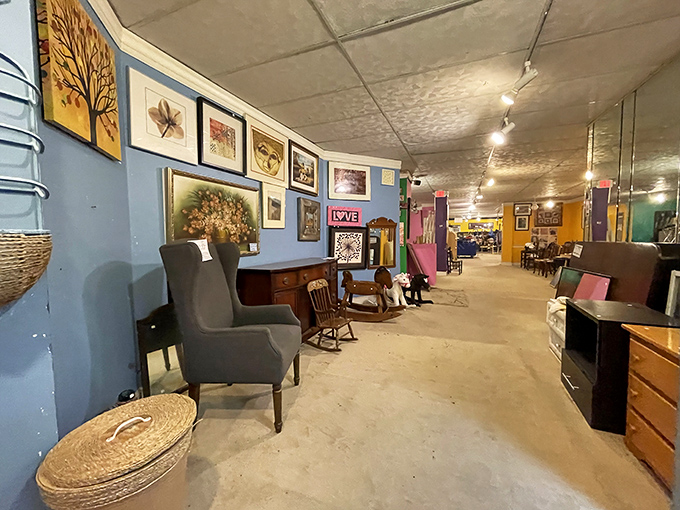 The furniture section feels like your coolest friend's living room &ndash; eclectic, comfortable, and filled with conversation pieces at bargain prices.