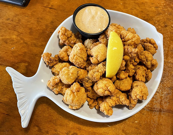 Florida gator bites – because sometimes you need to remind the reptiles who's at the top of the food chain. Crispy, tender, and uniquely Floridian.