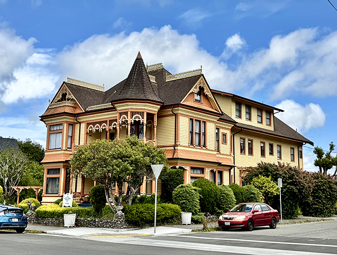 The Gingerbread Mansion isn't just a clever name &ndash; it's Victorian architecture on a sugar high, where every decorative detail seems to whisper, "More is more!"