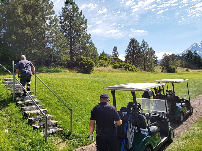 Golf with a view? Weed's course offers players the rare chance to slice into the rough while being utterly distracted by Mount Shasta's splendor.