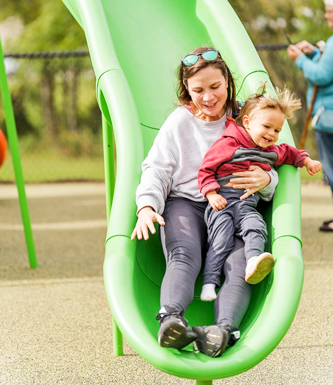Family fun doesn't require a second mortgage in Tiffin, where playgrounds and smiles come standard with every childhood memory in the making.