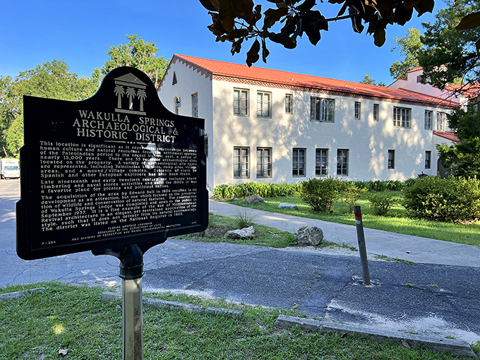 This historic marker tells stories older than your favorite classic TV shows - pure Old Florida charm.