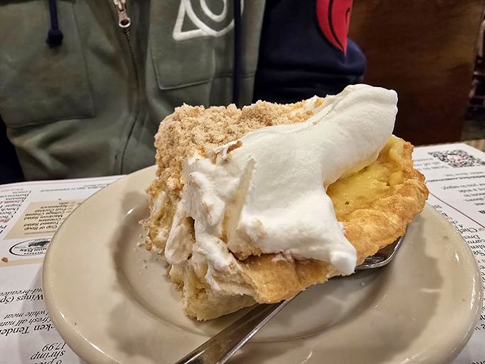 Behold the cream pie that could make your grandmother weep tears of pure joy.