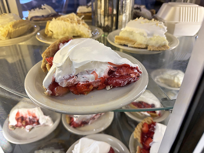 Pie paradise found! The display case at Yoder's doesn't just show desserts&mdash;it showcases edible works of art that have launched a thousand road trips.