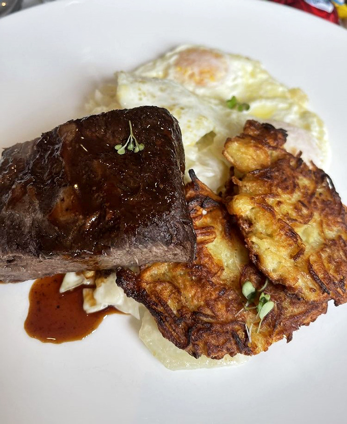 Steak and eggs reimagined with such attention to detail, you'll wonder if breakfast has been holding out on you all these years.
