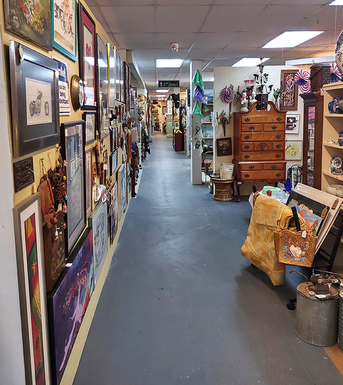 Down the rabbit hole you go! These corridors of curiosities stretch seemingly to infinity, each turn revealing new decades to explore.