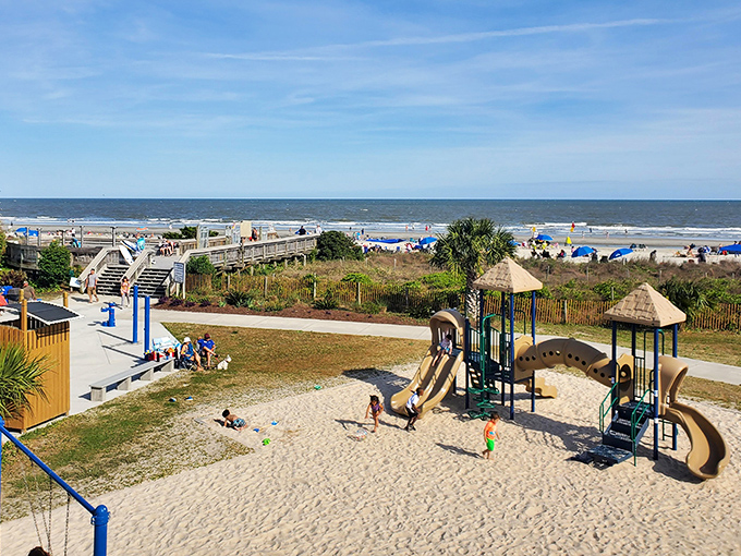 Beach access meets playground paradise&mdash;where kids build sandcastles while parents build memories, all with the Atlantic as backdrop.