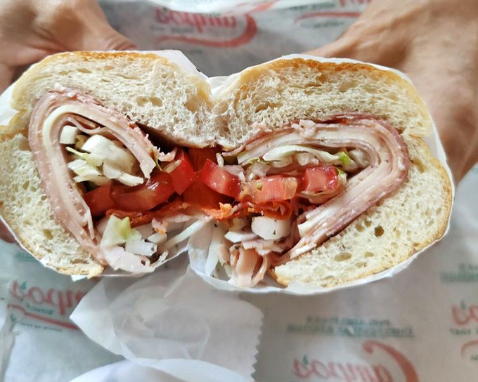 The Italian hoagie &ndash; a masterpiece of architectural integrity where layers of meat, cheese, and veggies create a harmony that would make Mozart weep with joy.