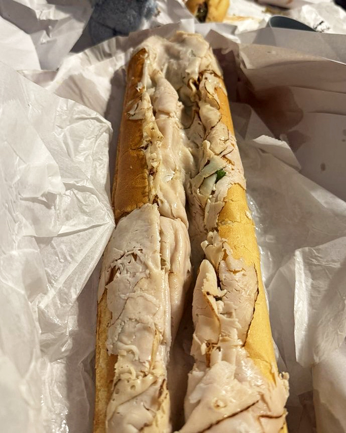 The star of the show in all its glory. Thinly sliced turkey piled high on that perfect roll&mdash;a sandwich that demands to be remembered.