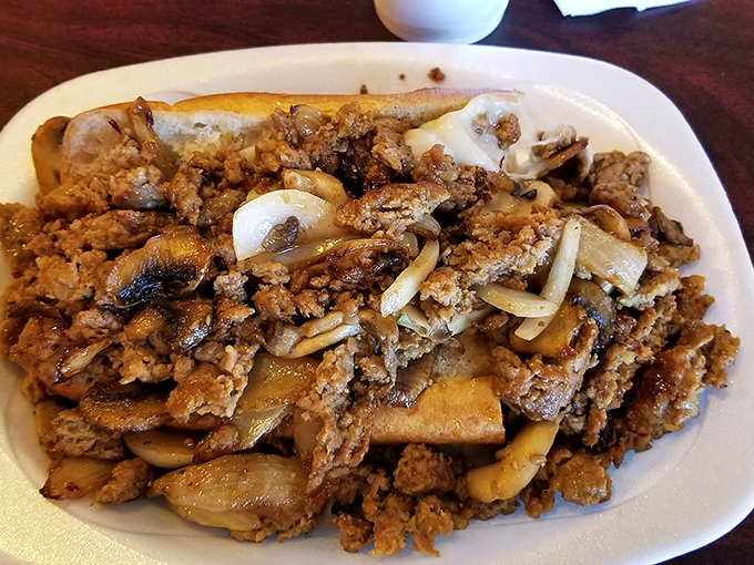 Sausage, mushrooms, and onions in perfect harmony&mdash;like a rock band where every member knows their role and plays it beautifully.