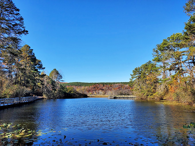 The kind of serene water view that makes you want to throw your phone in the lake &ndash; but don't, because #nofilterneeded.