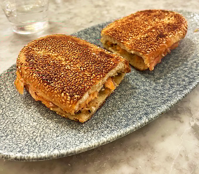 These aren't your average bagels! K'Far's Jerusalem-style beauties are oval-shaped, sesame-coated wonders that make the perfect vehicle for smoky salmon or tangy labneh.