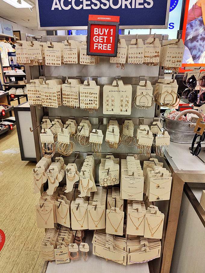 Jewelry displays that sparkle with possibility. Like a treasure chest for grown-ups where "Buy 1 Get 1" means twice the accessorizing power.