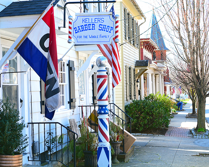 A cut above the ordinary: Keller's Barber Shop offers more than just haircuts—it's a slice of Americana where conversations flow as freely as coffee at a diner.